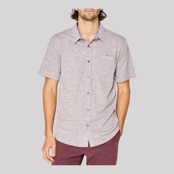 7 Diamonds | Shirts | 7 Diamonds Mens Vision 4 Way Stretch Shirt Rose ...